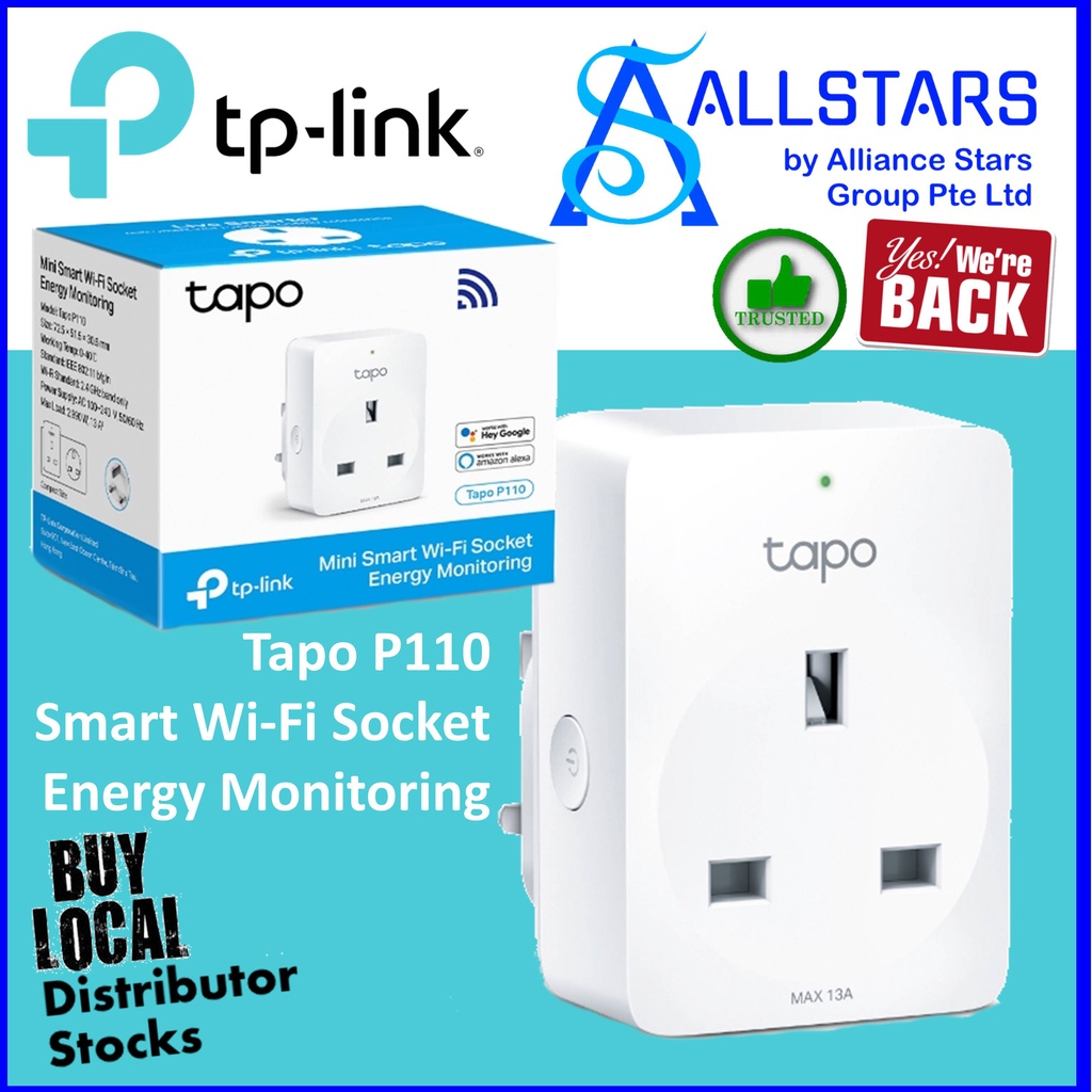TP-Link / TPLink Tapo P110 / TPLink P110 Mini Smart Wi-Fi Socket Energy ...