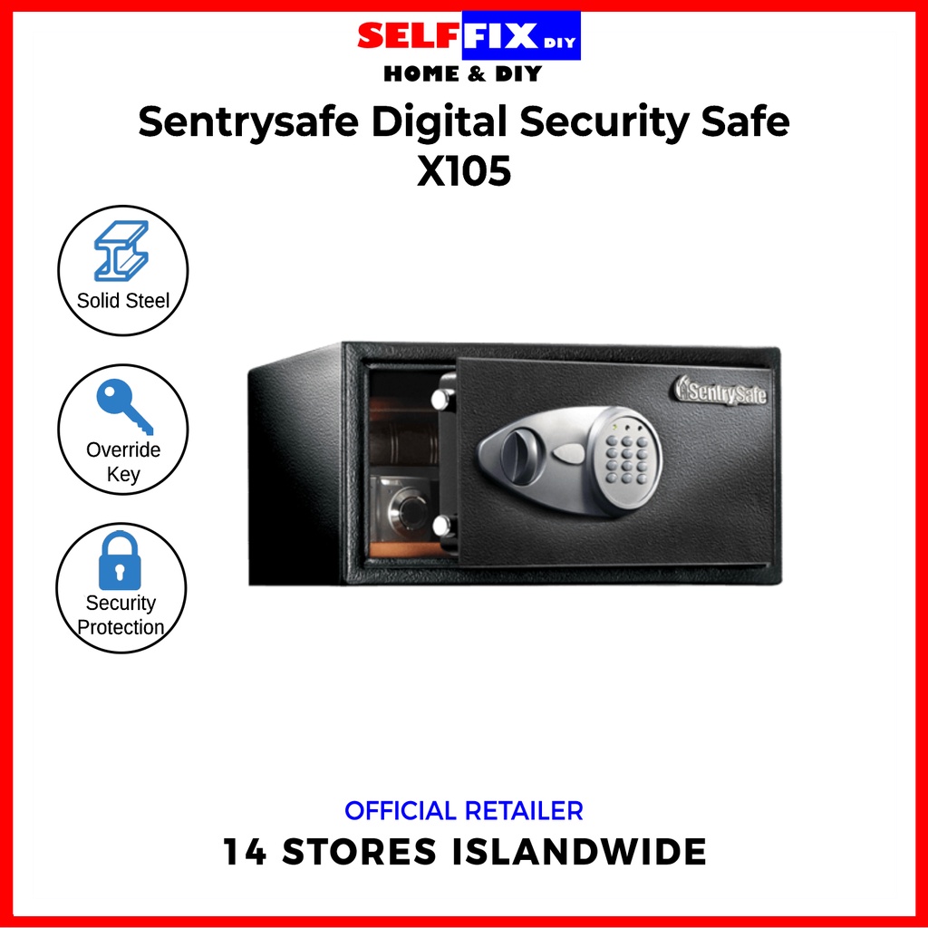 SentrySafe X105 Digital Security Safe Sentry Safe box Safebox | Shopee ...