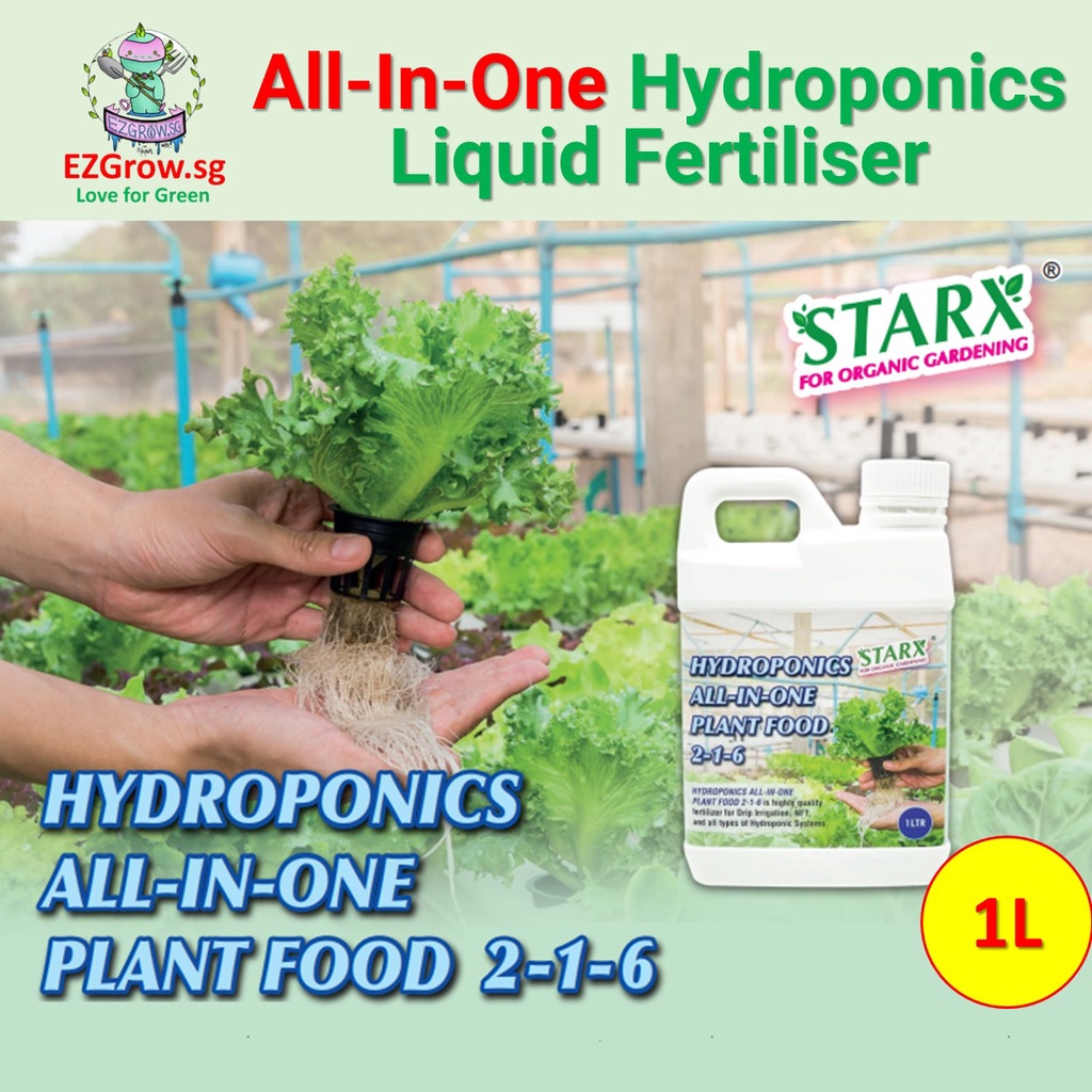 [Concentrate] Hydroponics All-In-One Plant Food 2-1-6 | STARX | EZGrow ...