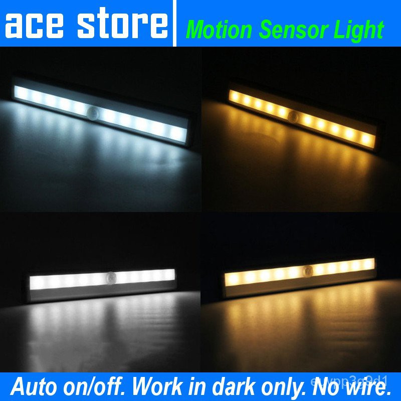 LED Motion Sensor Night Light with Magnetic Base (Cool White - Warm ...