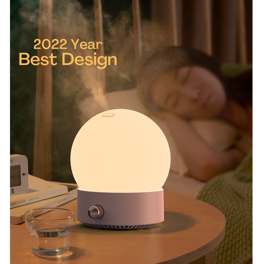 [SG stock] 2022 Summer Best Selling Full-moon Humidifier with Cosy Warm ...