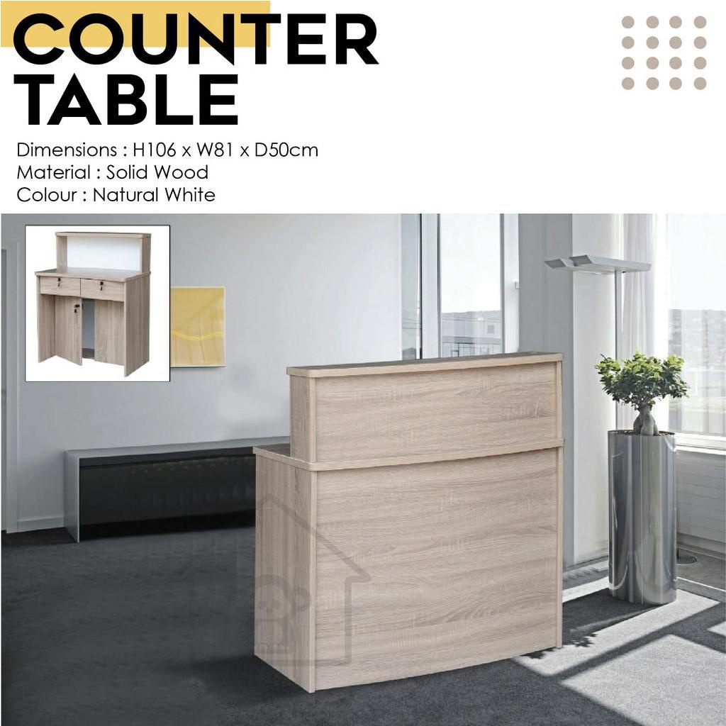 (PREORDER)COUNTER TABLE / RECEPTION DESK WITH STORAGE/RECEPTION TABLE ...