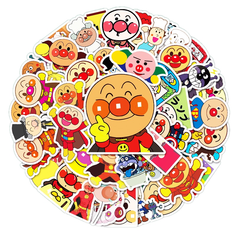Anpanman Stickers Jam Grandpa Cream Sister Famous Dog Cheese Toastman ...