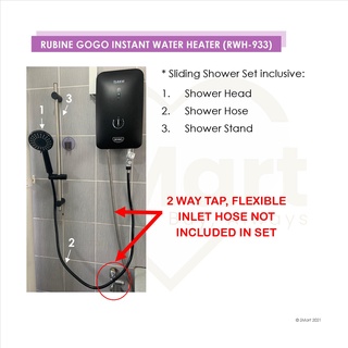 Rubine Instant Water Heater GOGO Series [RWH-933] | Shopee Singapore