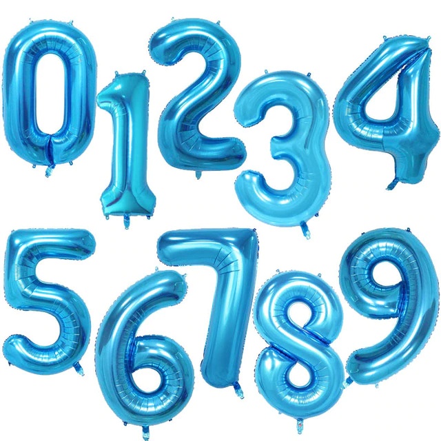 [SG Seller] - 40 inch Dark Blue number balloon for birthday party ...