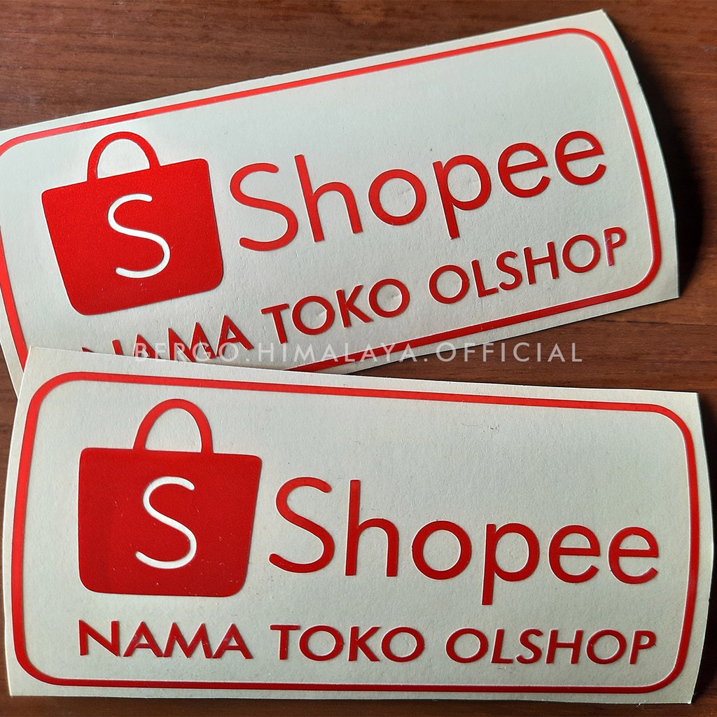 Shopee custom sticker, shopee sticker, custom sticker, cutting sticker ...