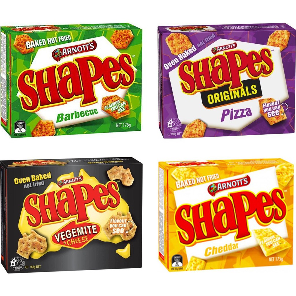 Arnotts Shapes Vegemite and Cheese (165g) | Shopee Singapore