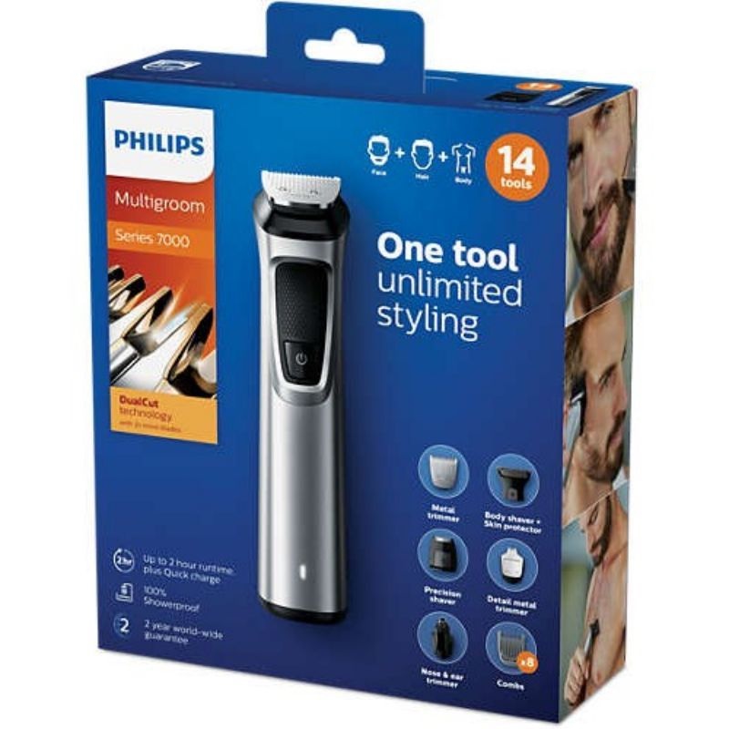 PHILIPS MC 7720 RECHARGEABLE MULTIGROOM SERIES 7000 14 IN1 PRENIUM ...