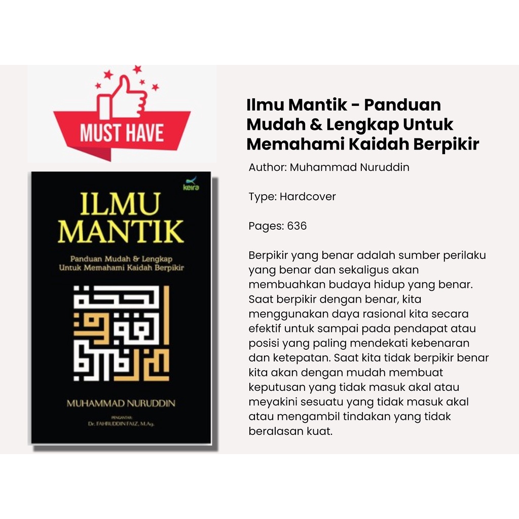 Ilmu Mantik - Panduan Mudah & Lengkap Untuk Memahami Kaidah Berpikir ...