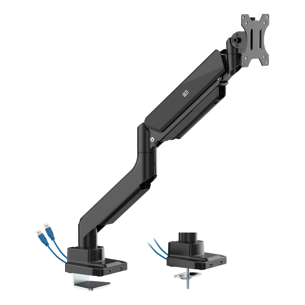 ULTi Vega Heavy Duty Monitor Arm with USB 3.0 Ports, Compatible with 34 ...