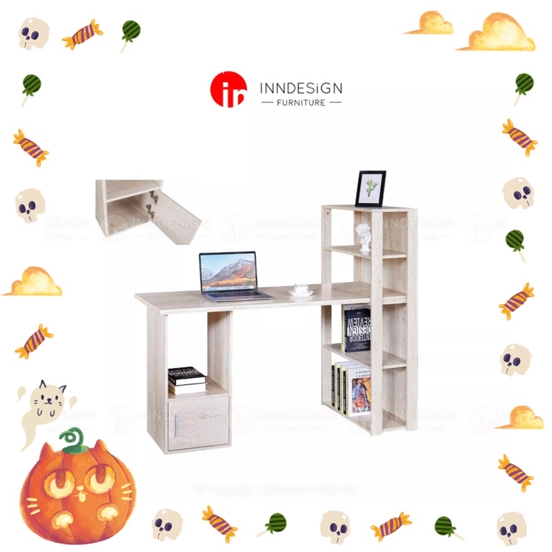 L- Shape Study Table / Study Desk / Writing Table | Shopee Singapore