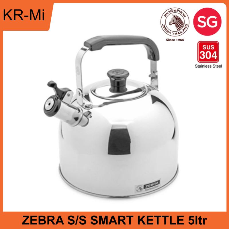 Zebra SMART Stainless Steel Whistling Kettle 5L | Shopee Singapore