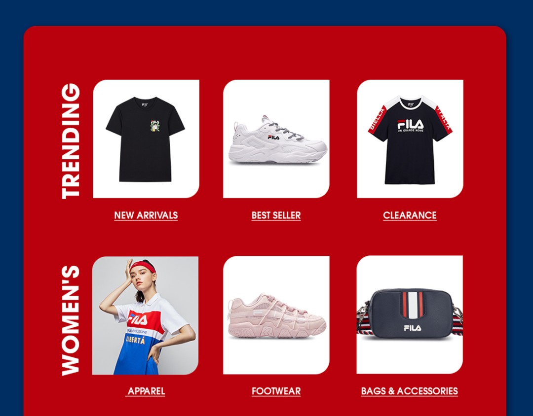 FILA Official Store, Online Shop | Shopee Singapore