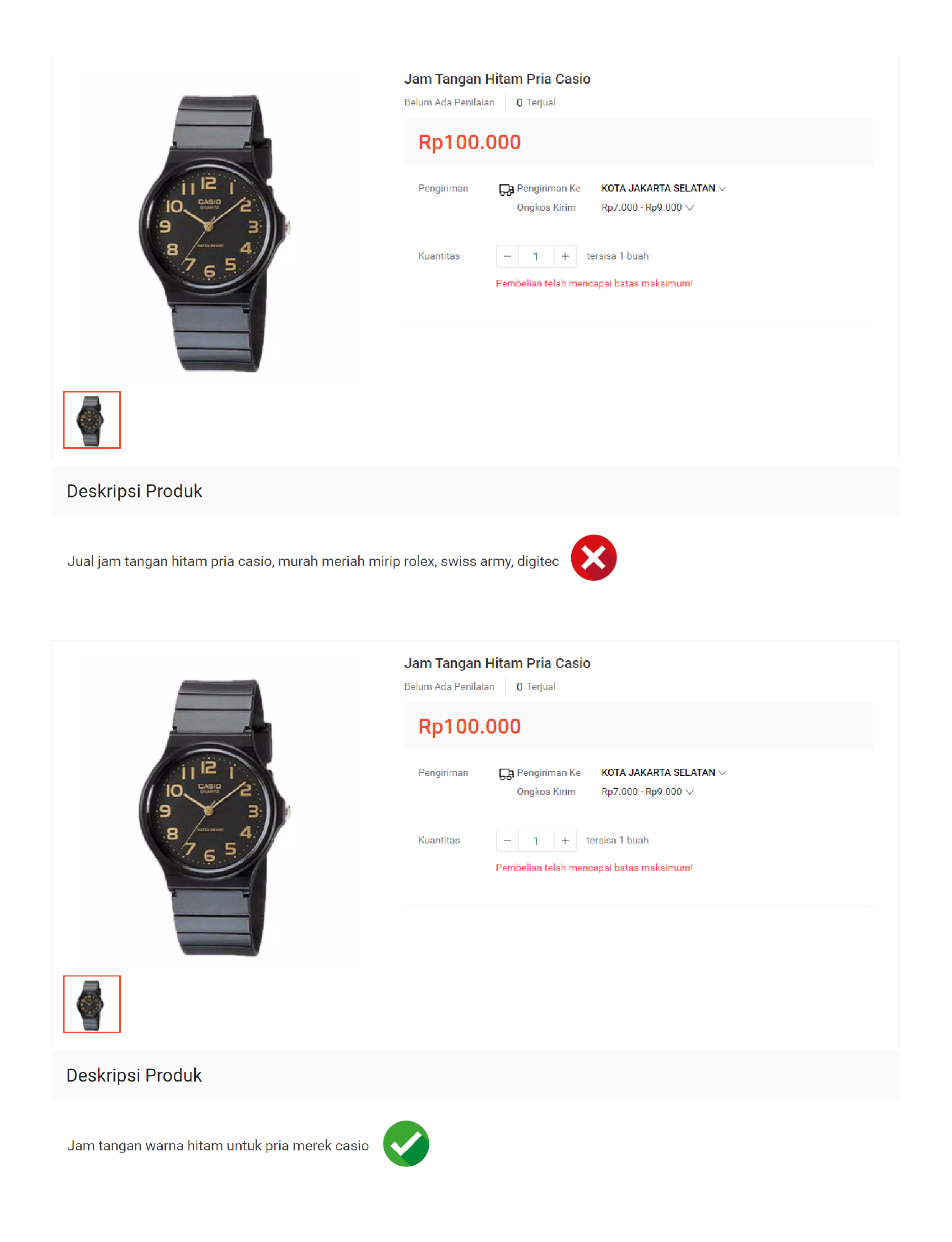 Tentang Produk Spam | Pusat Edukasi Penjual Shopee Indonesia