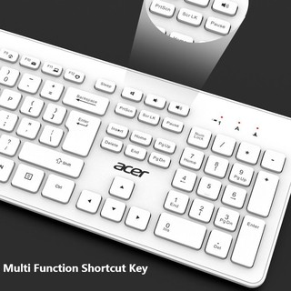 Acer Ultra Thin Silent Wireless Keyboard And Mouse Set Wireless USB ...