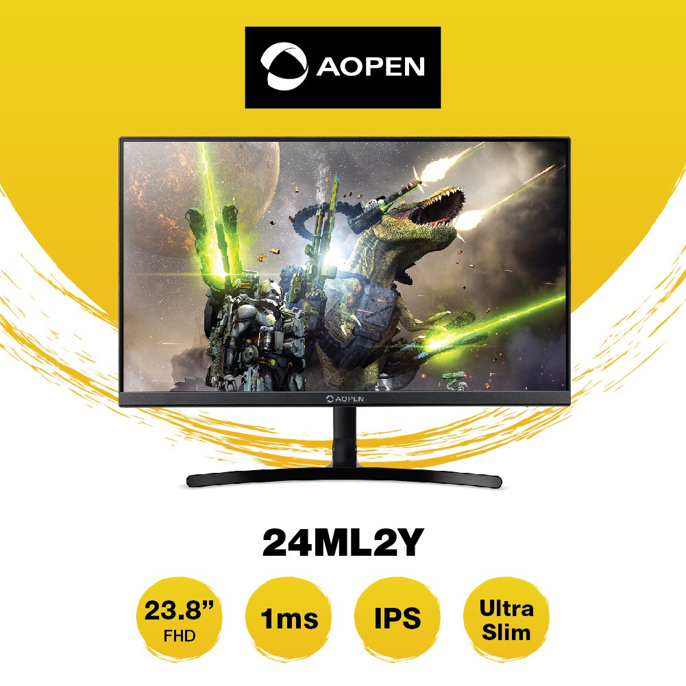 AOPEN 24ML2Y 24-Inch IPS FHD 75Hz 1ms Zero Frame Slim Flat LCD Screen ...