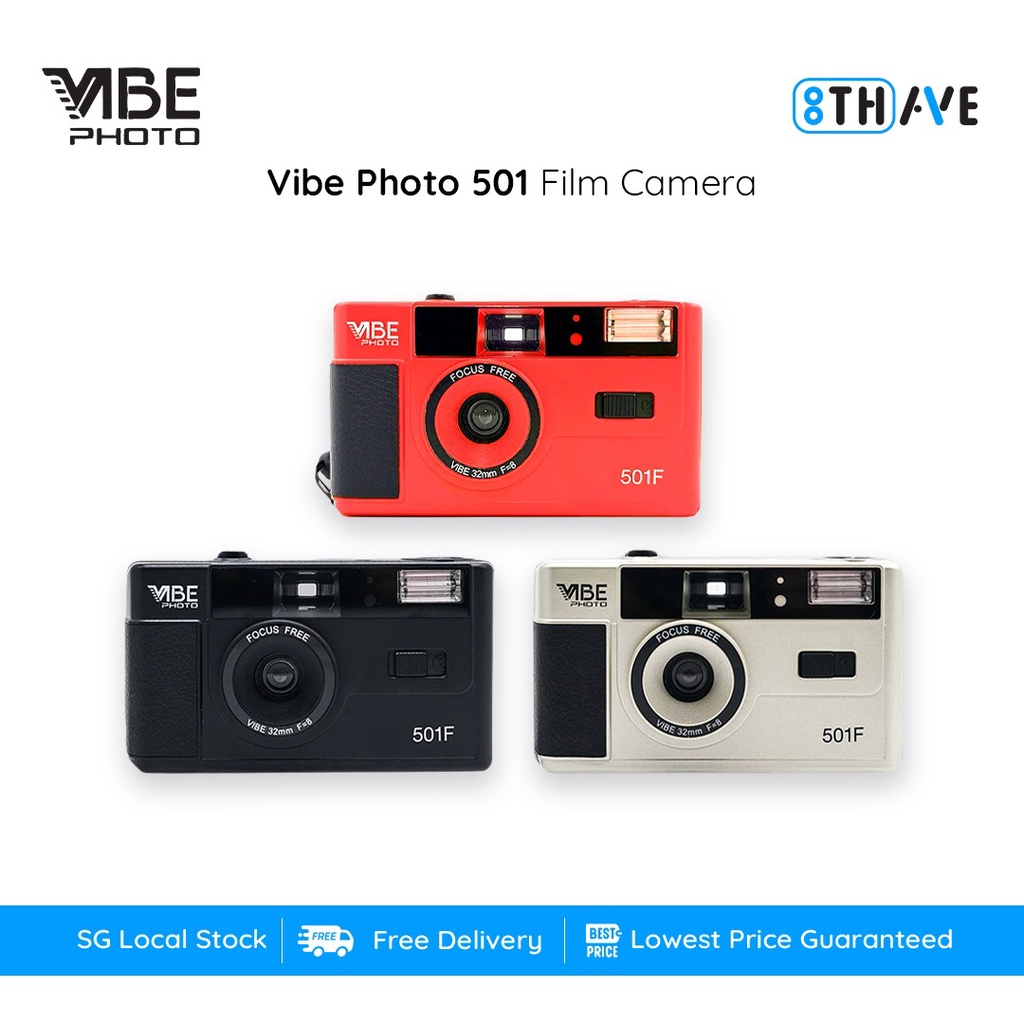 Vibe Photo Film Camera 501F | 501H | Reusable 35mm Retro Film Camera ...