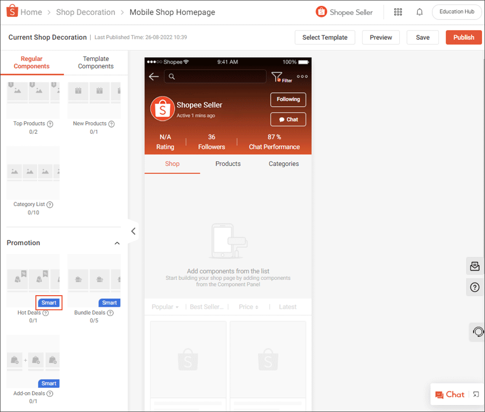 Using Smart components | PH Seller Education [Shopee]