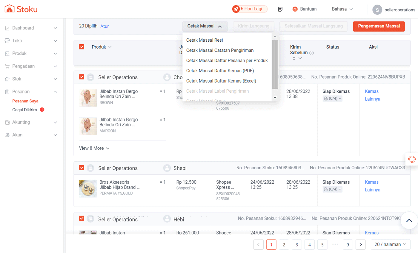 Mengelola Menu Pesanan pada Sistem Stoku | Pusat Edukasi Penjual Shopee ...