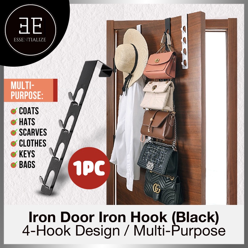Iron Hook Behind The Clothes Hook Without Punching Door Back Hanger ...