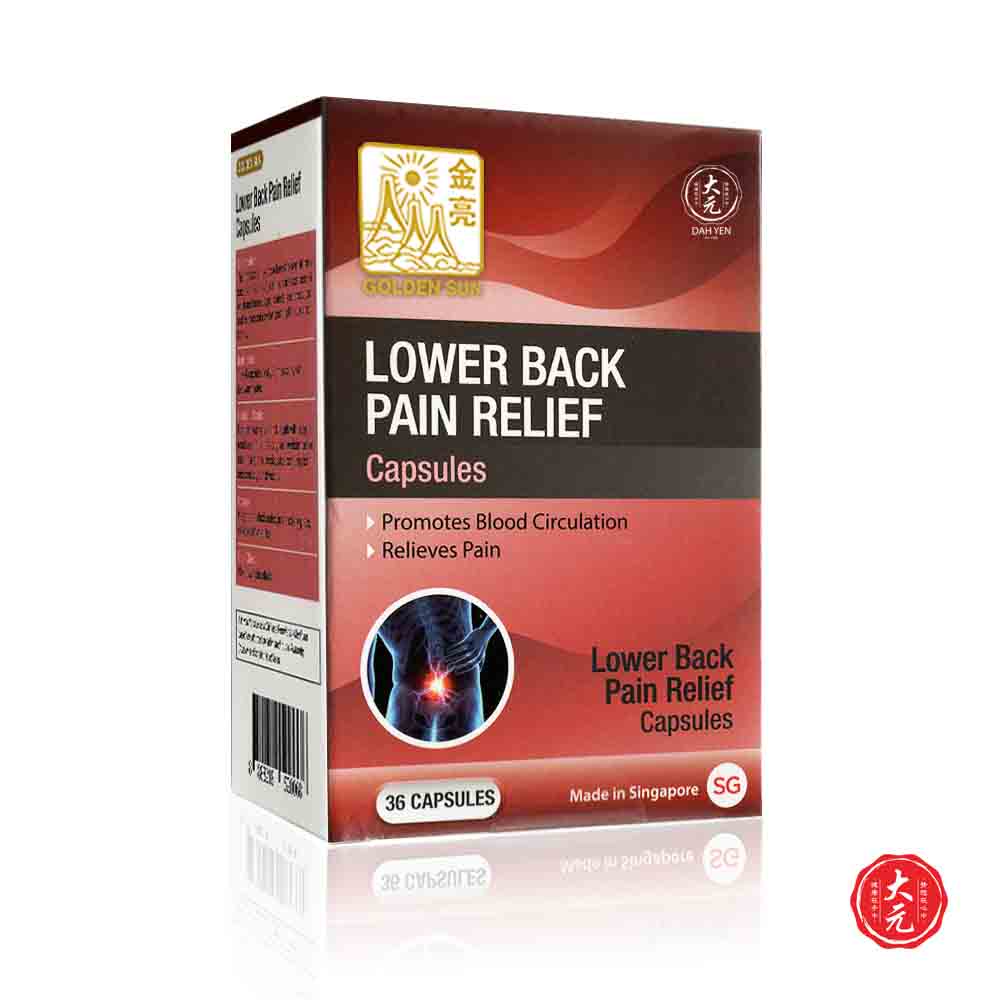 Golden Sun Lower Back Pain Relief Capsules • 坐骨神经痛胶囊 • Promote Blood ...
