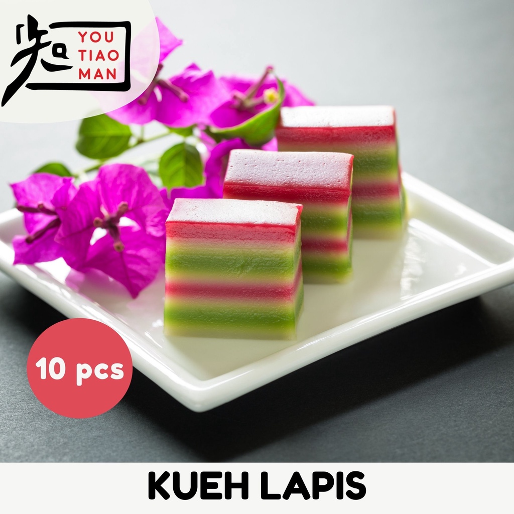 KUEH LAPIS / Rainbow Kueh/ Halal Kueh/ Dim Sum/ Breakfast | Shopee ...