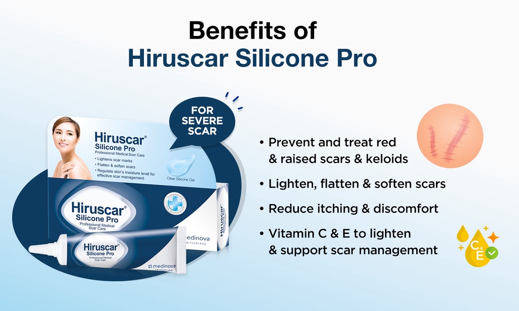 [Hiruscar Official] Hiruscar Silicone Pro 10g | Scar Care for Scars and ...