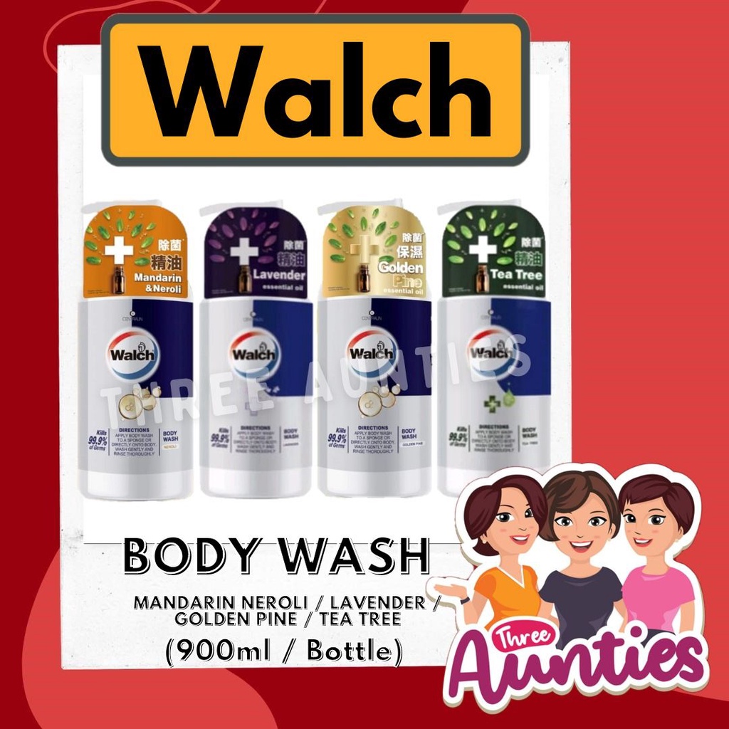 Walch Anti-bacterial w/ Essential Oil Body Wash 900ml | Shopee Singapore