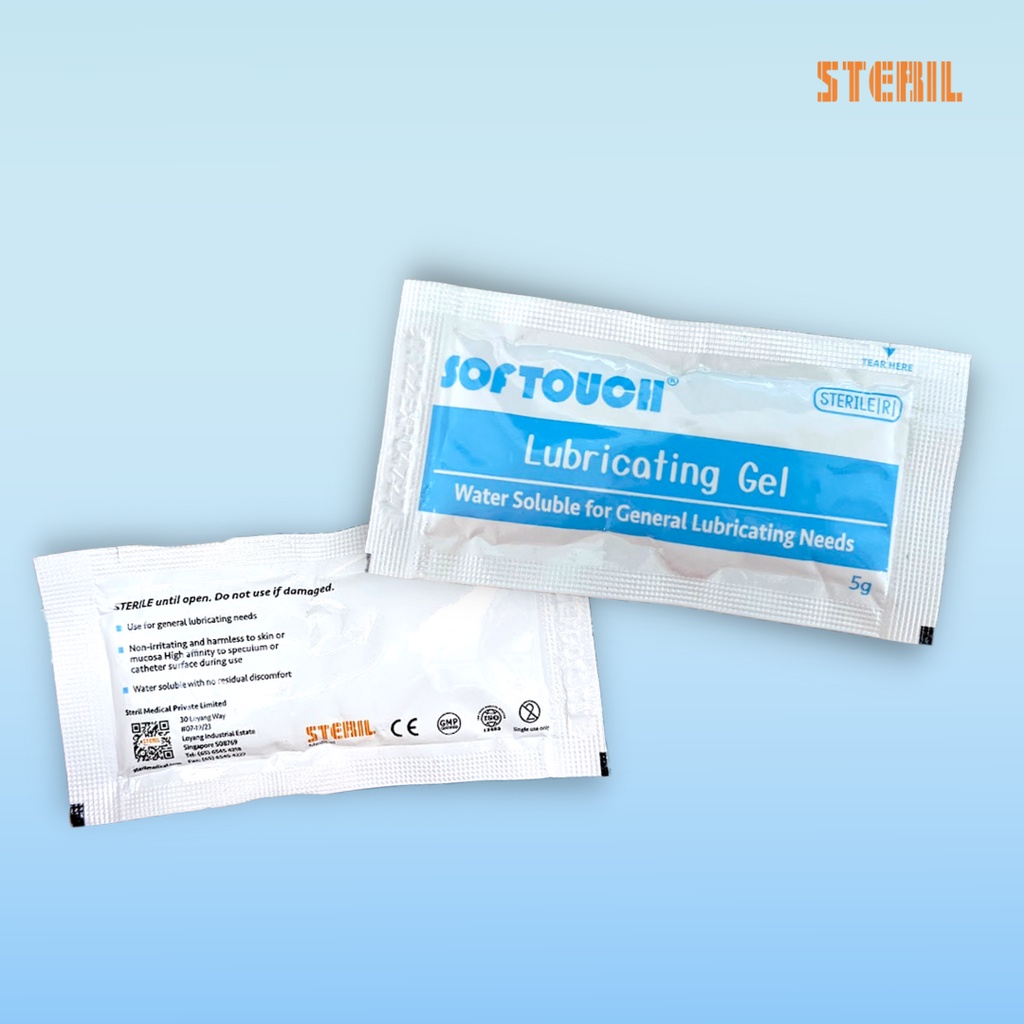 Steril Medical Softouch Sterile Lubricating Gel 5g sachet, 100 Packs ...