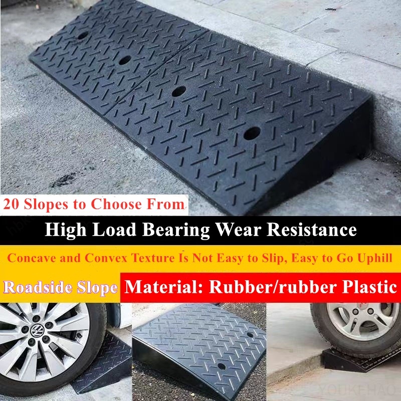 Car Ramp Step Uphill Mat for Wheelchair Doorway Stairs Auxiliary Rubber ...
