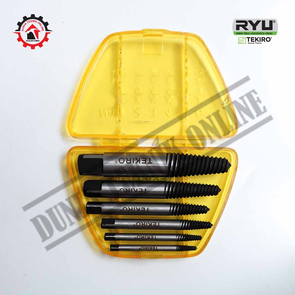 Hand Tap Back And Forth / Screw Extractor Set TEKIRO Damaged Bolt Screw ...