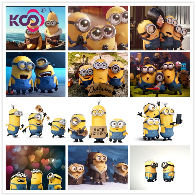 KS Diamond Painting Despicable Me Stills Minions Combination Mosaic Art ...