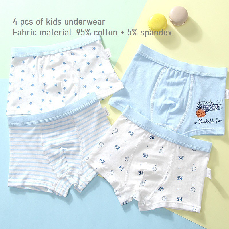 Cartoon basketball 4 pcs Kids Underwear for Baby Children's Boxer ...