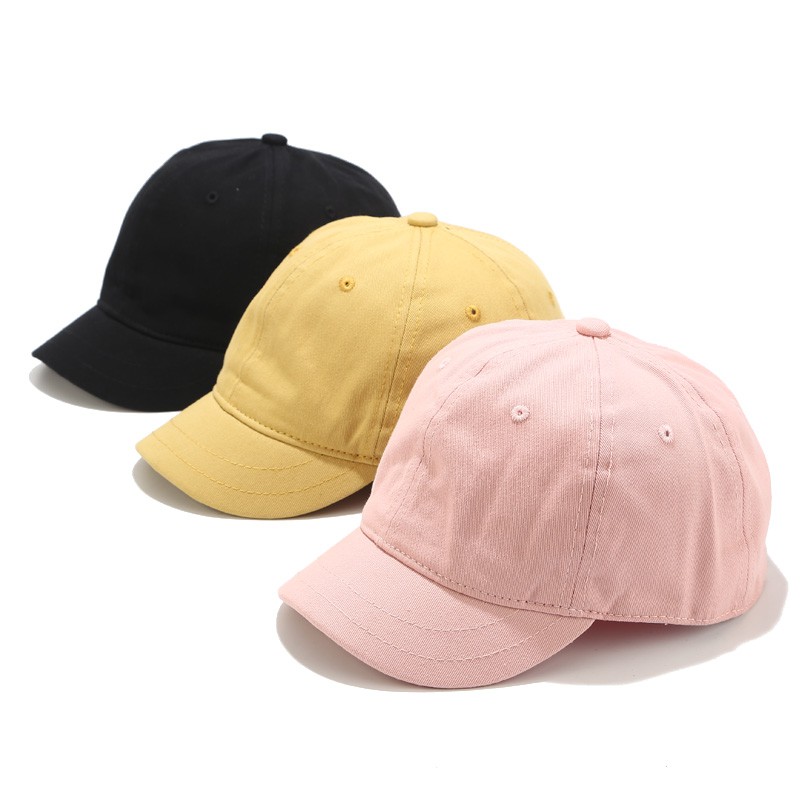 Hat short brim baseball hat men's and women's sun hats couple soft cap ...