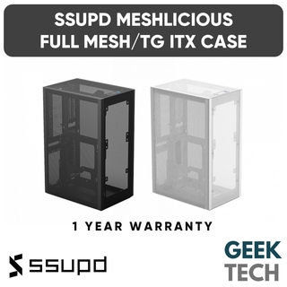SSUPD Meshlicious Full Mesh Tempered Glass ITX Case with PCIe 3.0/4.0 ...