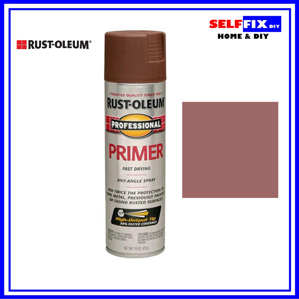 Rust-Oleum Professional Primer Spray Paint, 15 oz - Red Primer | Shopee ...