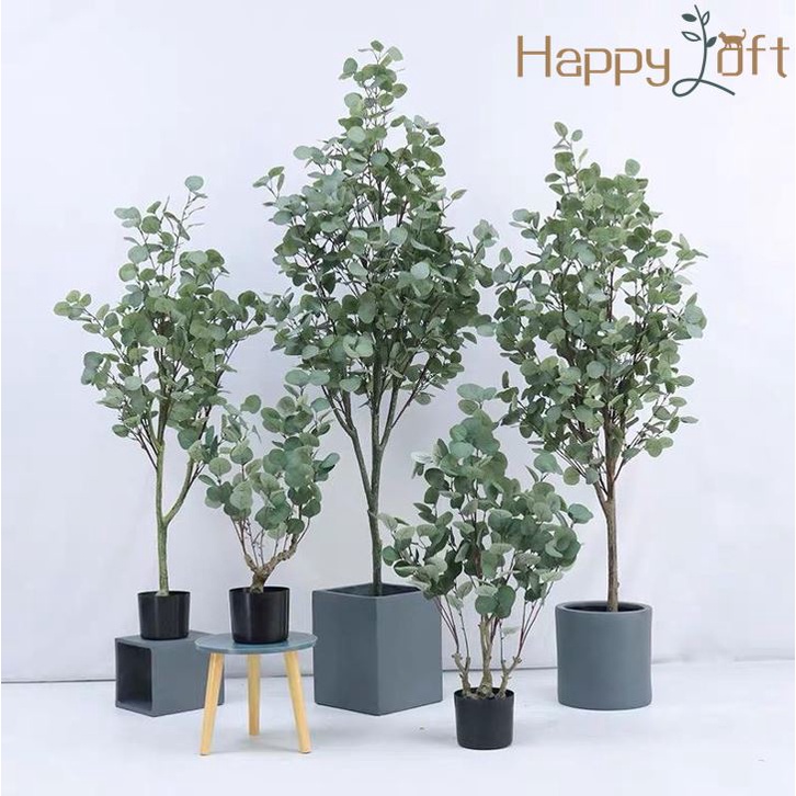 [SG SELLER]Artificial Plant Eucalyptus Leaf Fake Plants Large Faux Tree ...