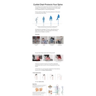 ABLUE Curble Posture Correction Chair (Wider) │ Ergonomic Design ...