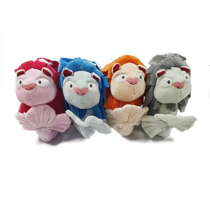 Sentosa Merlion 9" Children's Plush Bag (Grey/ Gold/ Blue/ Pink ...
