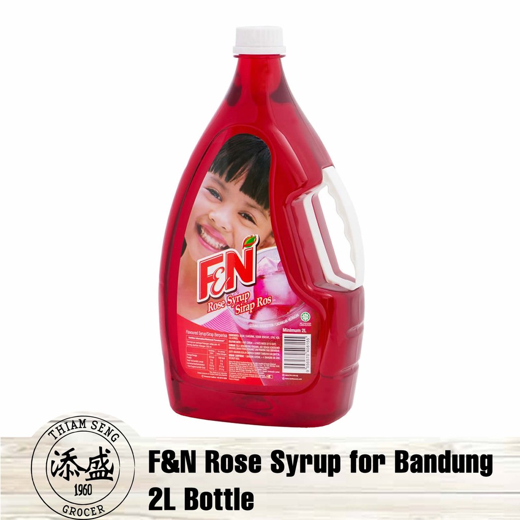 F&N Bandung Cordial Rose Syrup 2L Bottle [Local Seller! Fast Delivery ...