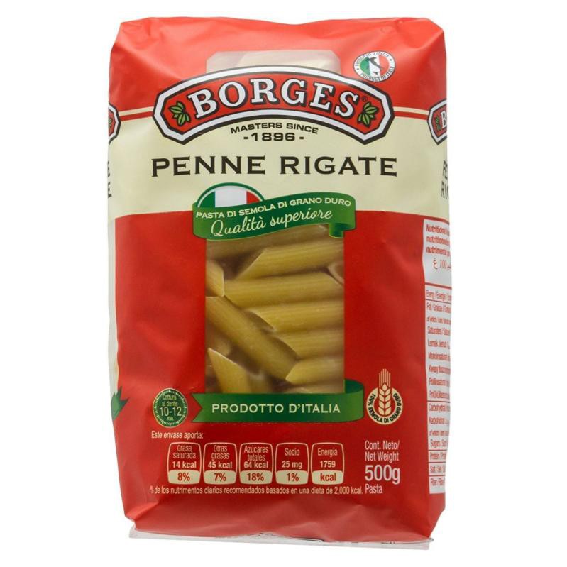 Borges Penne Rigate Durum Wheat Pasta 500G [Spain] (Halal) | Shopee ...