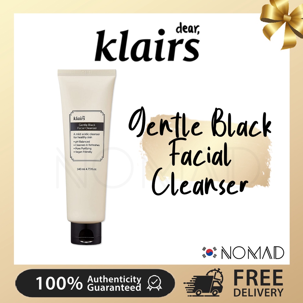[Klairs] Dear Klairs Gentle Black Facial Cleanser 140 ml | Shopee Singapore