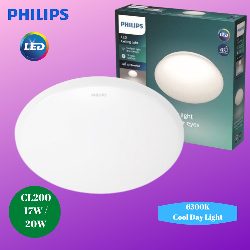 Philips LED Ceiling Light CL200 6500K (Cool Day Light) 17W / 20W ...