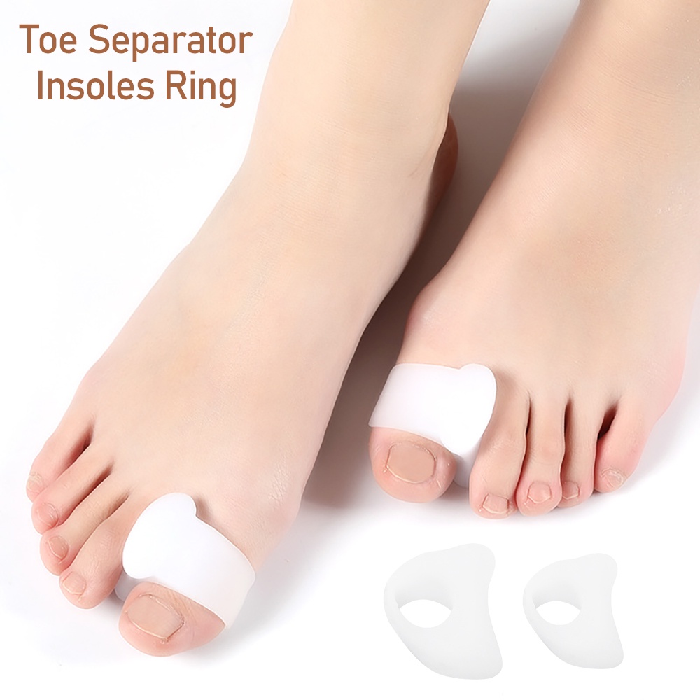 2pcs Soft Bunion Corrector Toe Separator Splint Correction System ...