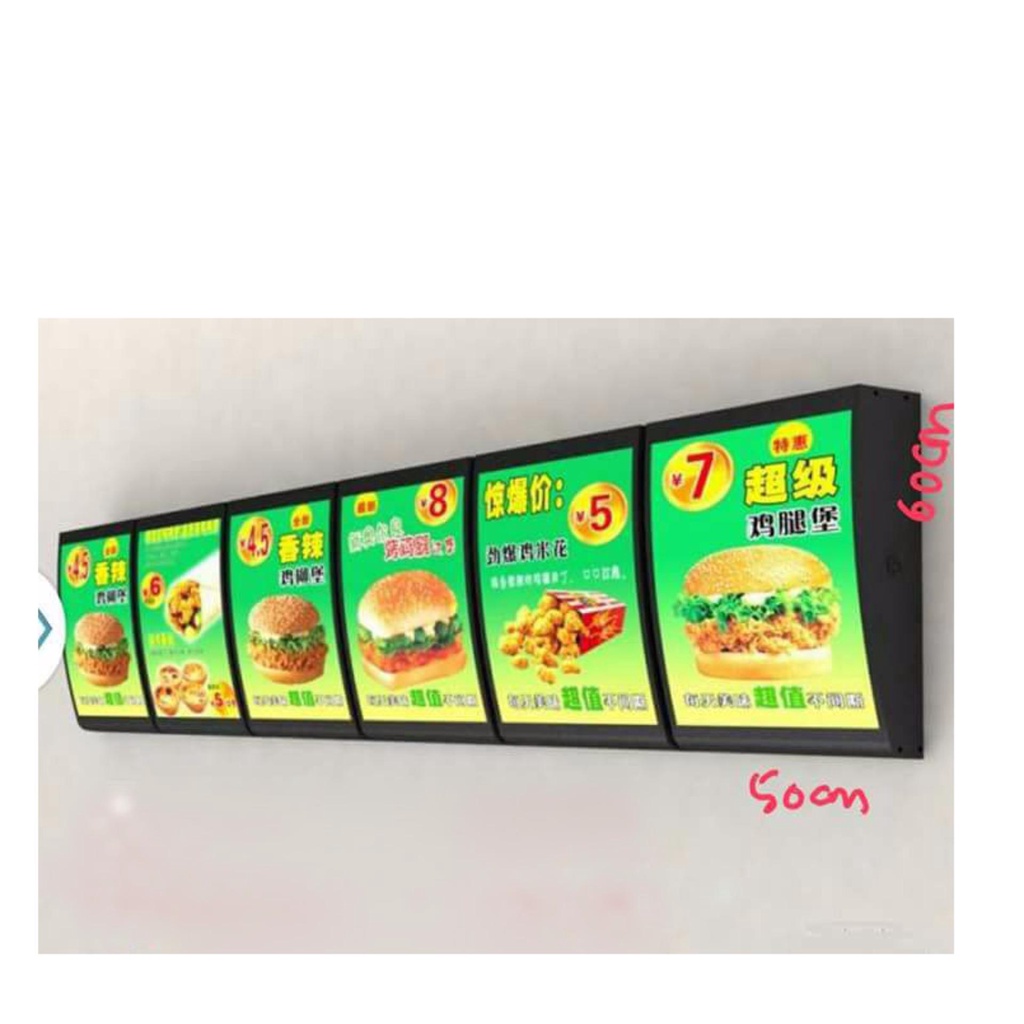 Fast Food Menu Signboard LED Menu Boards | Shopee Singapore