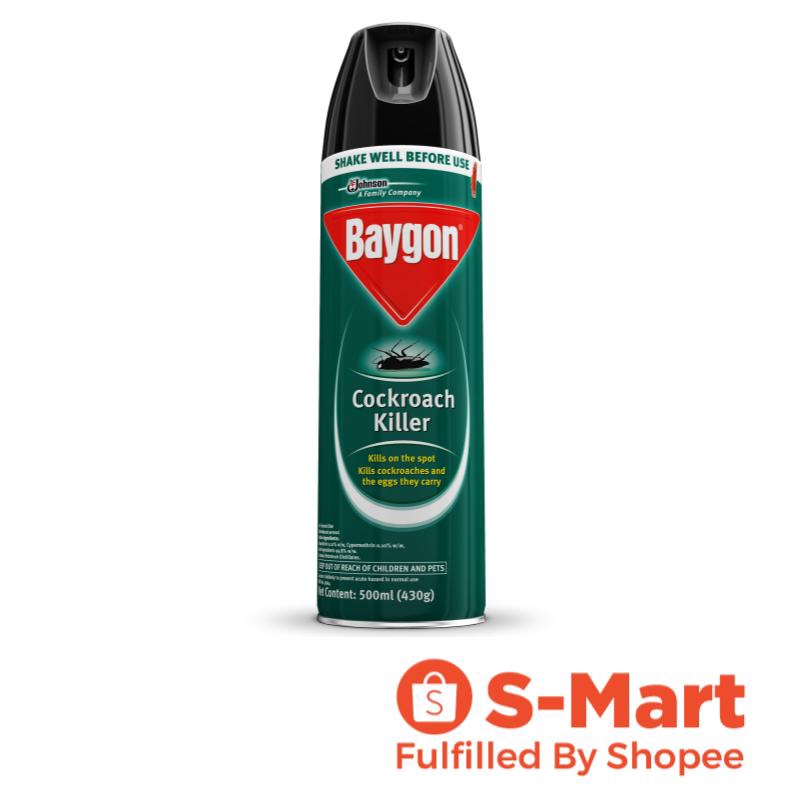 Baygon Cockroach Killer Aerosol Spray 500ml | Shopee Singapore