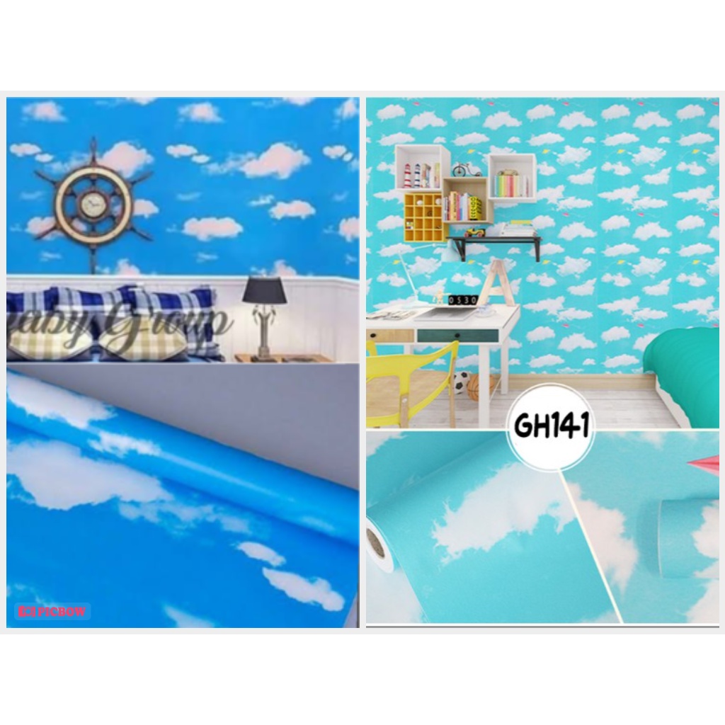 Clouds Cloud wallpaper Stickers Clouds wallpaper Ceiling wallpaper ...