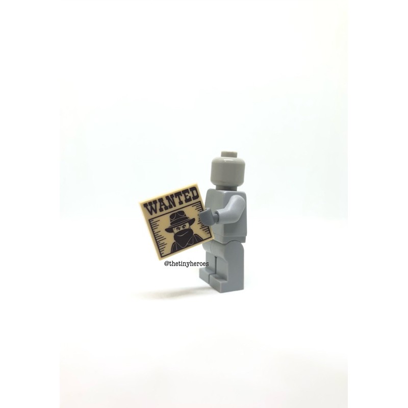 Lego wanted poster - Minifigure Accessories by @Thetinyheroes | Shopee ...