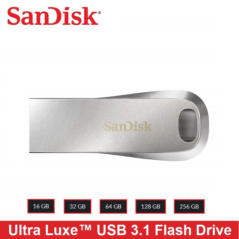 SanDisk Ultra Luxe USB 3.1 Flash Drive Thumb Drive Up to 150MB/s - 16GB ...