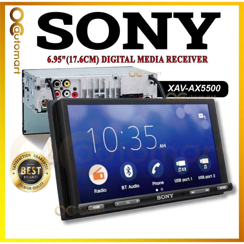 新品 SONY carplay android auto XAV-AX5500-
